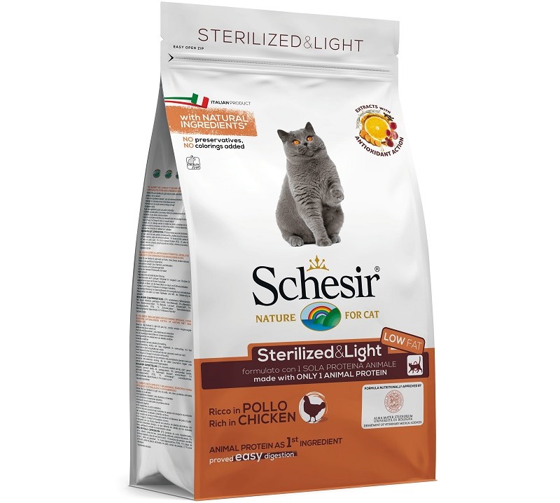 Schesir sterilized & light cat piletina (chicken) 400gr - Didiša | Pet shop
